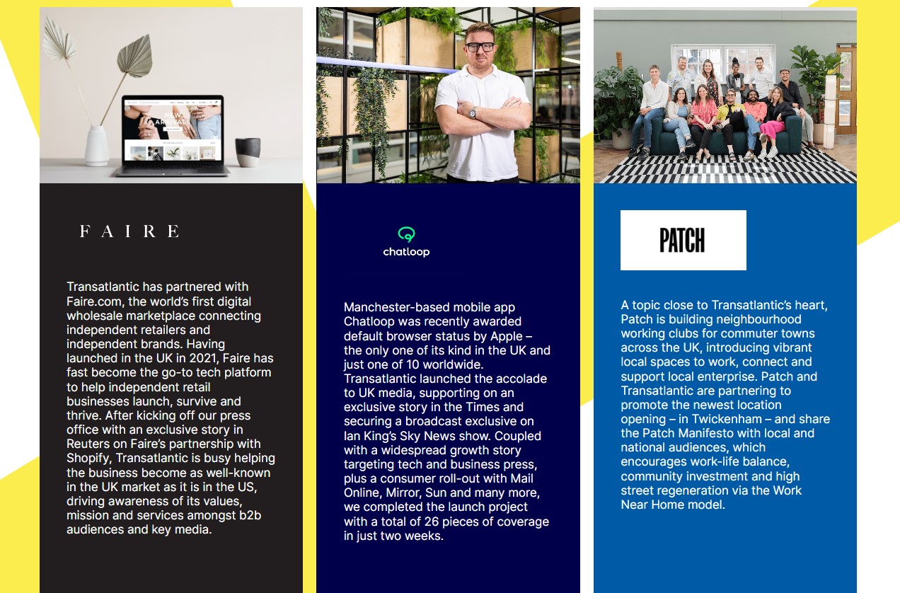 Work - Transatlantic Entertainment